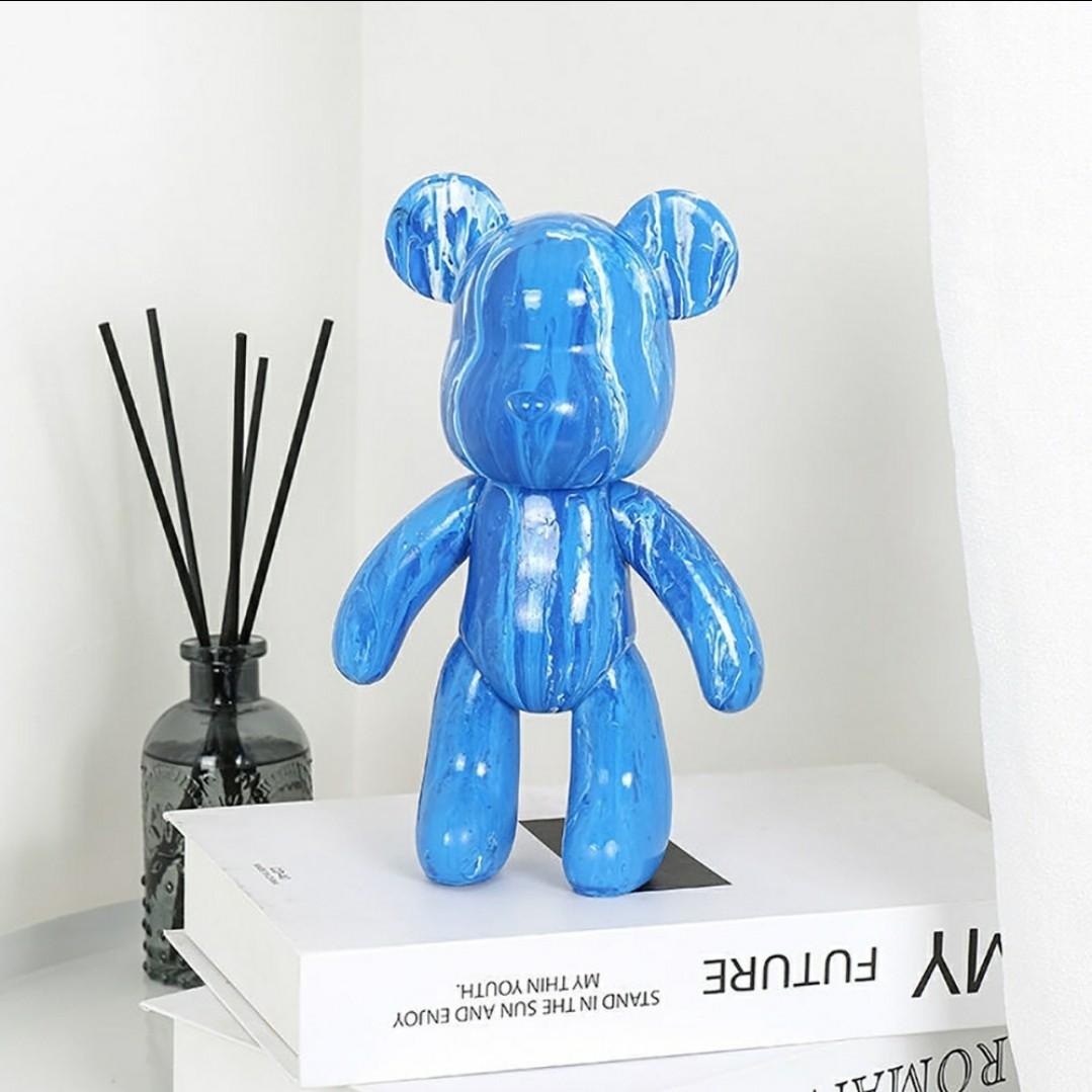 7.5cm Diy bearbrick fluid painting model / handmade toy / ( 7.5cm bear ...