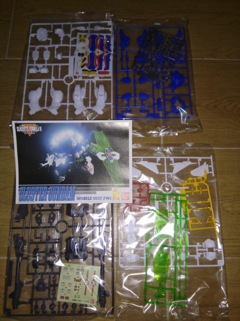 共2盒 絕版 高達 模型 1比100 Gundam F91 系列 Mobile Suit F71 雷射大砲 Silhouette ...