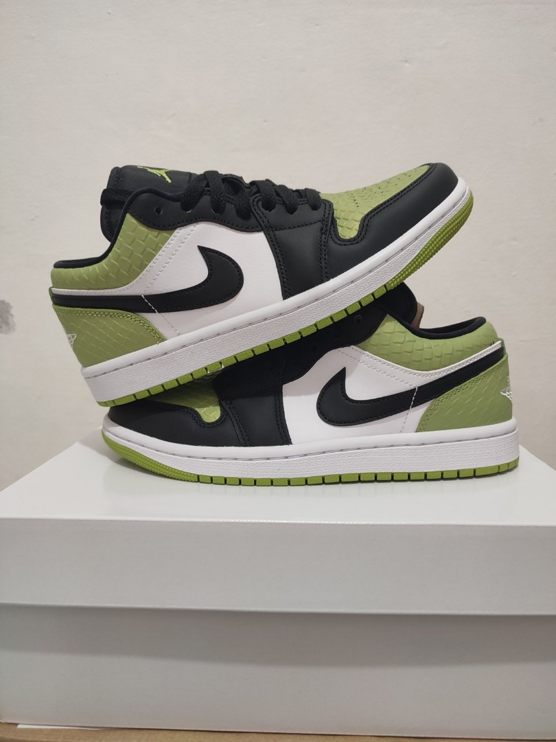 Air Jordan 1 Alligator Skin / Vivid Green, Women's Fashion, Footwear ...