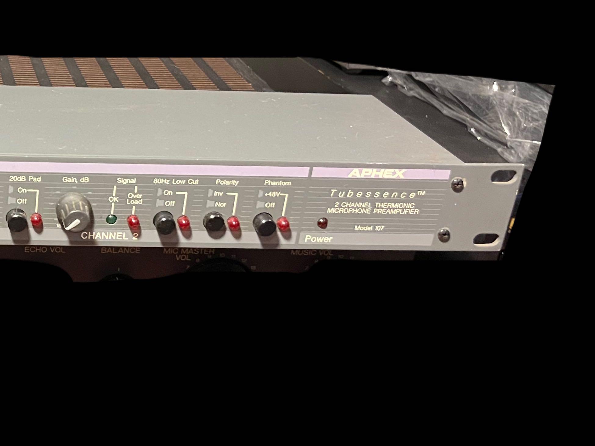 Aphex 107 Tubessence 2 Channel Microphone Preamplifier, Audio ...
