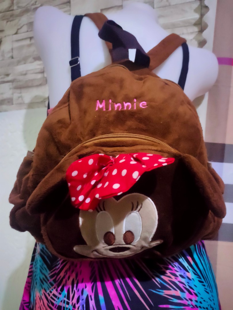 Authentic disney kids Minnie Mouse mini backpack, Women's Fashion, Bags ...