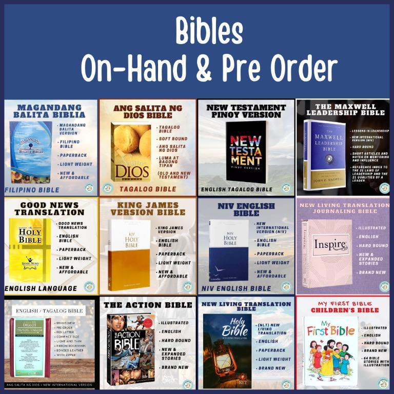 BIBLES (Different Versions) - NIV, NLT, KJV, GNT, DIGLOT, Action Bible ...