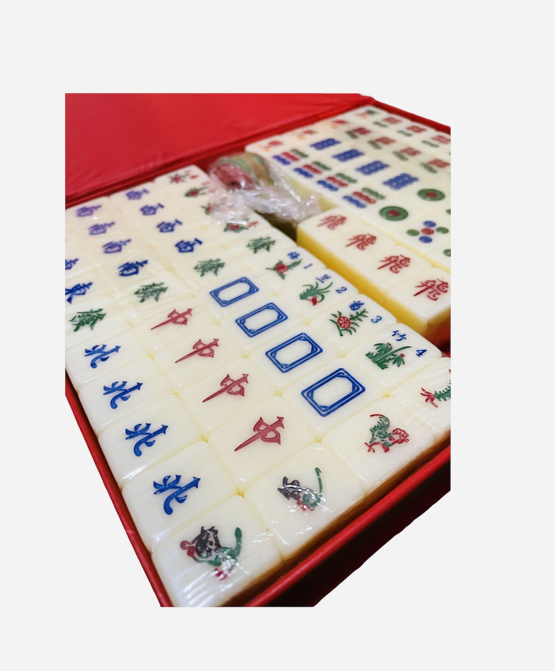 Brand new Portable mini Mahjong set with table, Hobbies & Toys, Toys ...