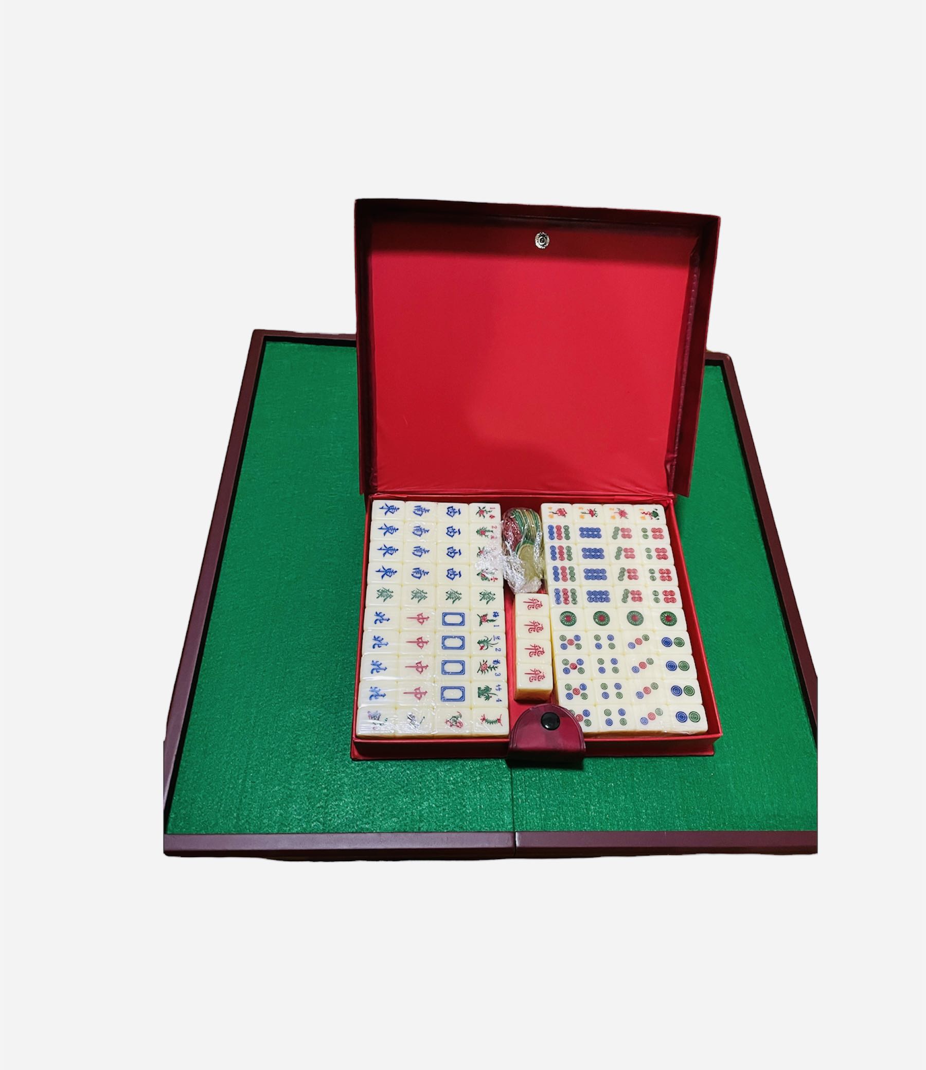 Brand new Portable mini Mahjong set with table, Hobbies & Toys, Toys ...