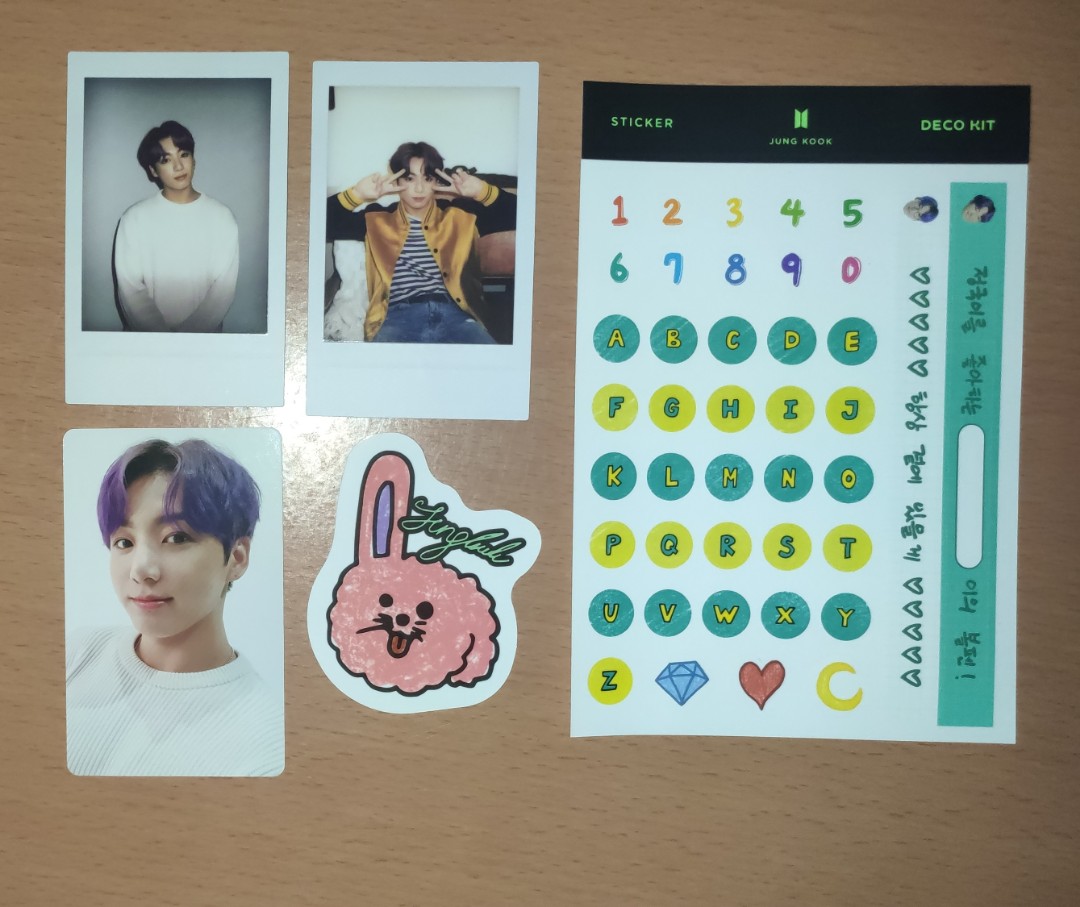 BTS DECO Kit - Jungkook set, Hobbies & Toys, Memorabilia & Collectibles ...