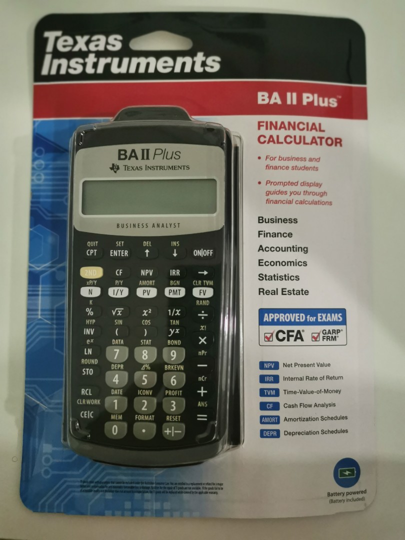 CFA Calculator * Brand New, Computers & Tech, Office & Business ...