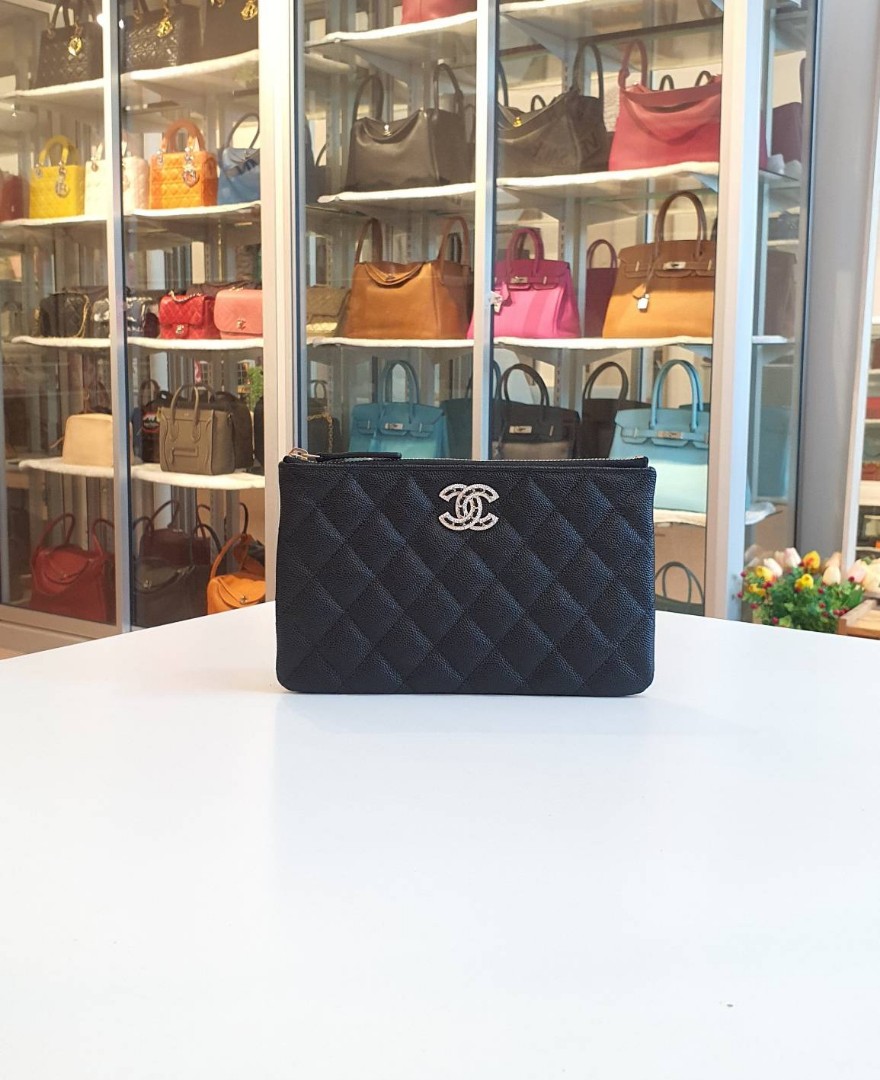 Chanel Small O Case Limited Edition Crystal Logo, Luxury, Bags ...