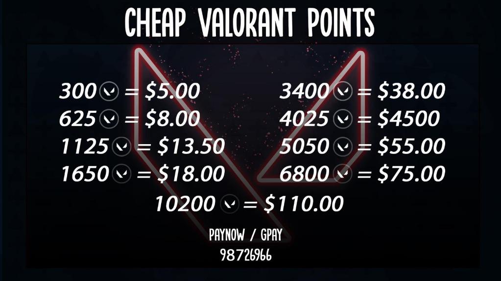 [CHEAP VALORANT POINTS] Valorant Points Top-Up, Video Gaming, Gaming ...