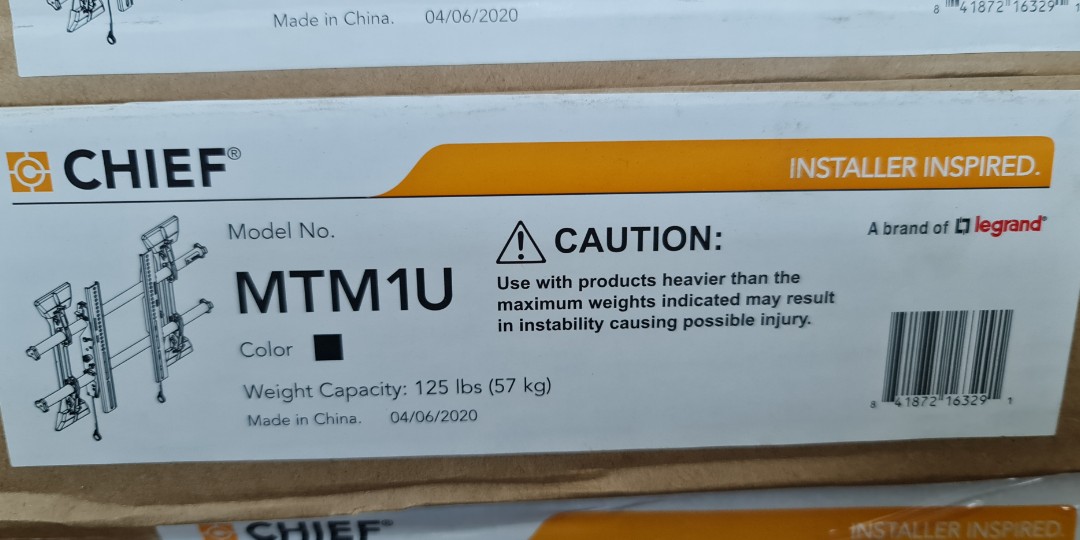 Chief MTM1U tv bracket, TV & Home Appliances, TV & Entertainment, TV ...