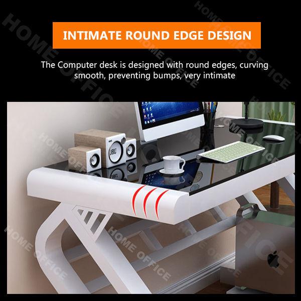 COD - Tempered Glass Table Computer Desk Gaming table Home table ...