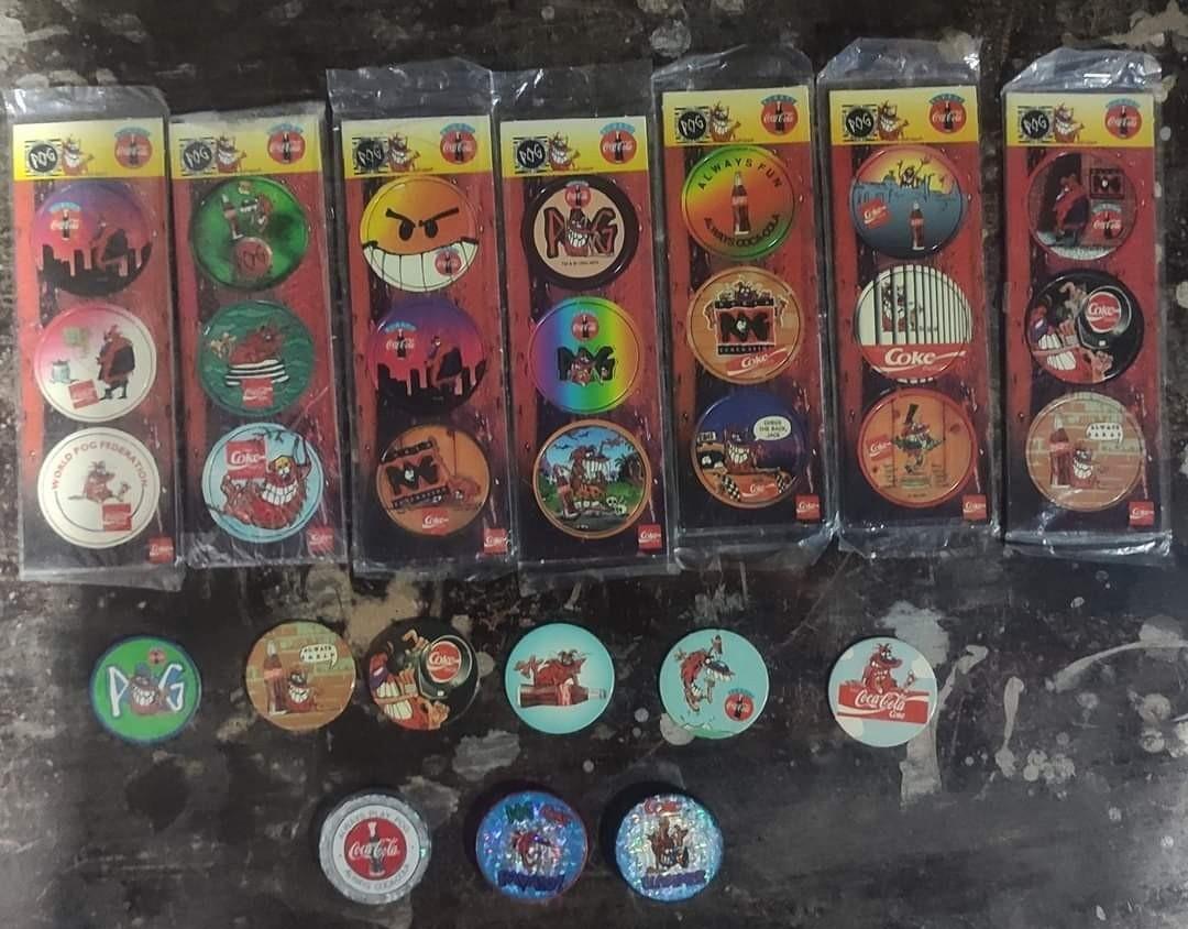 Coke Pogs 24/24 Designs + 3 Slammers, Hobbies & Toys, Memorabilia ...