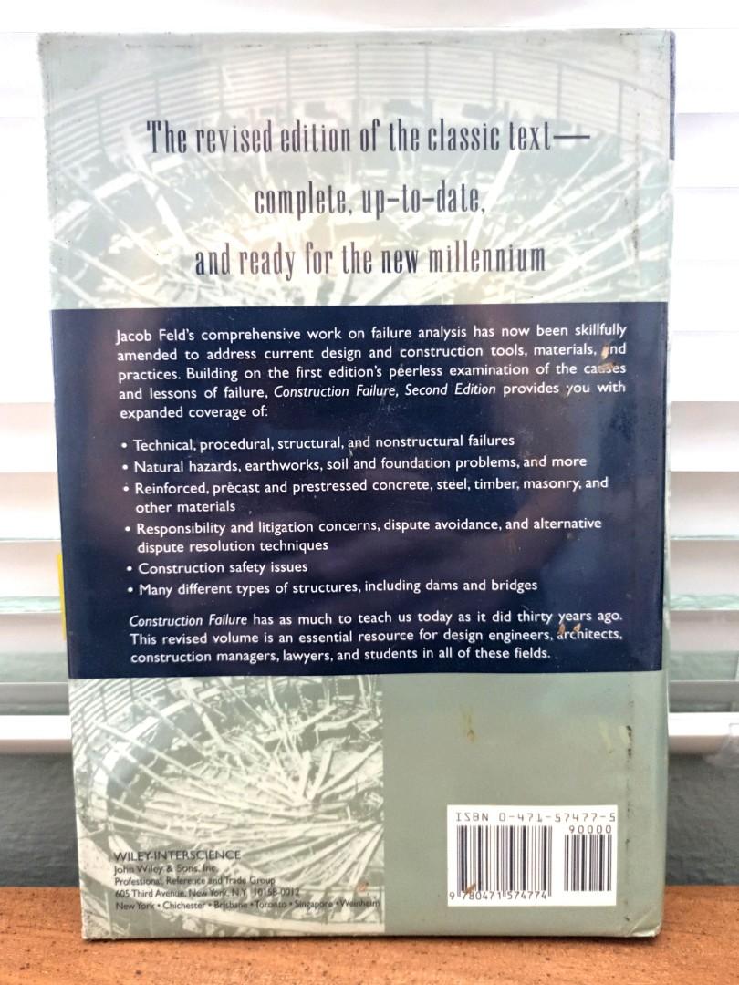 Construction Failure (2nd edition) by Feld & Carper, Hobbies & Toys ...