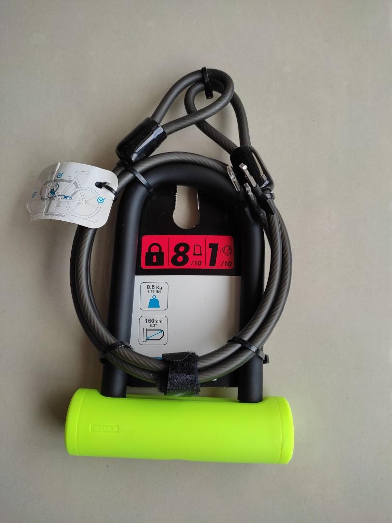 Decathlon D Lock ELOPS 900 Mini D, Sports Equipment, Bicycles & Parts ...