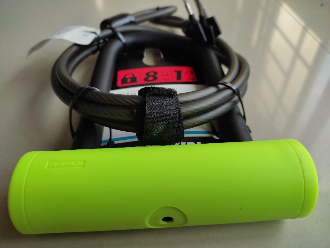 Decathlon D Lock ELOPS 900 Mini D, Sports Equipment, Bicycles & Parts ...