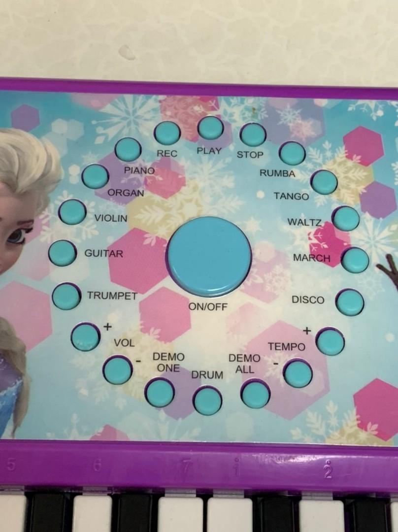 Disney frozen electronic keyboard piano, Hobbies & Toys, Toys & Games ...