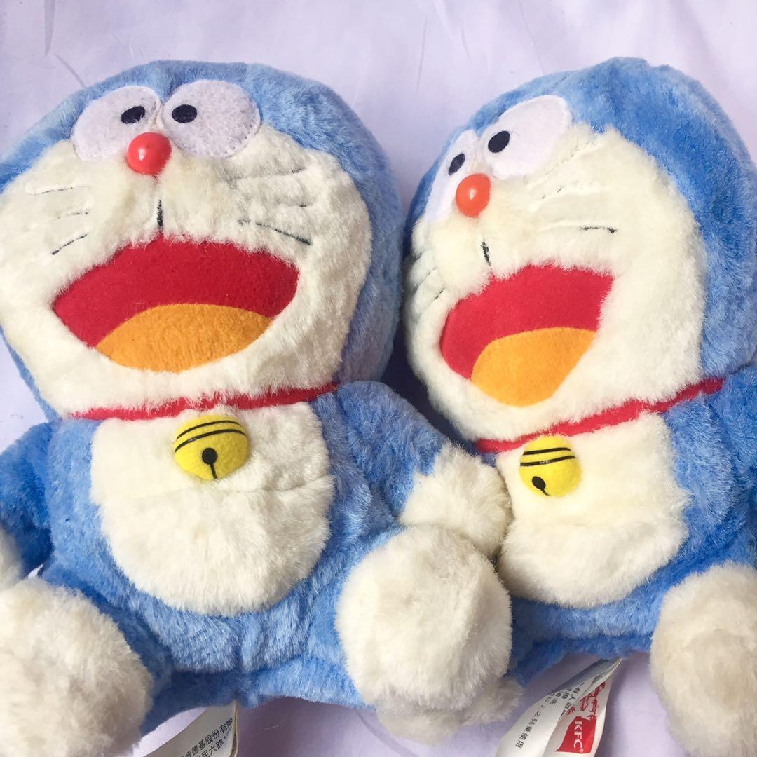 Doraemon 2pcs Bundle Furry Cute KFC Plush Stuffed Toy, Hobbies & Toys ...