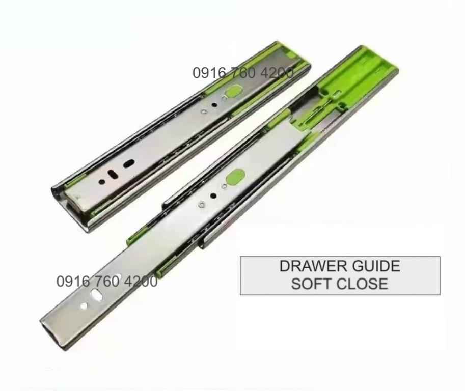 Drawer Guide, SOFT CLOSE (Hydraulic), Furniture & Home Living ...