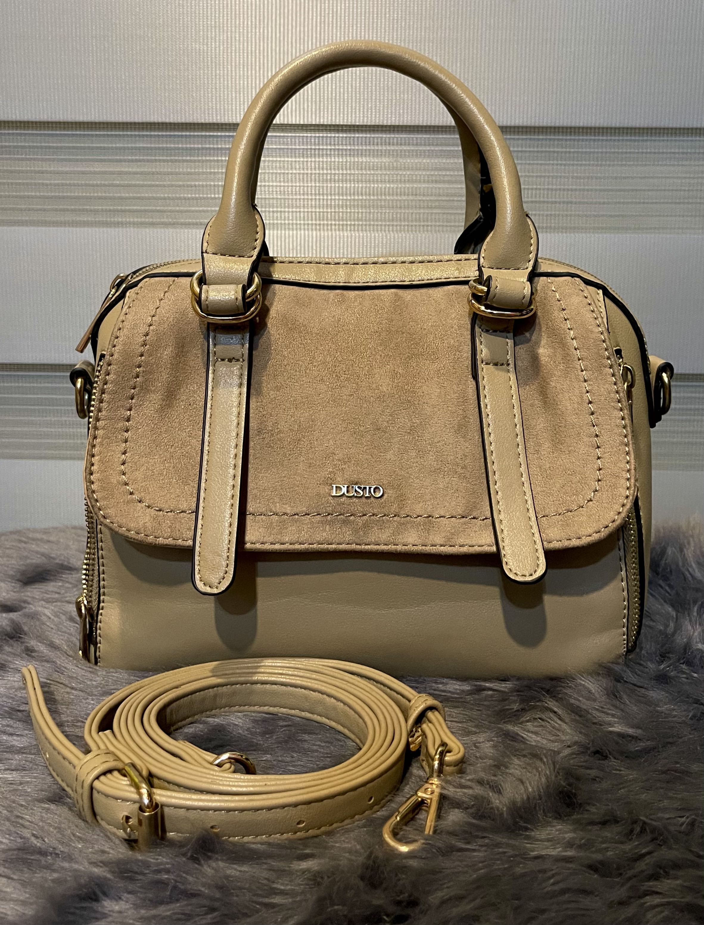 Dusto Suede with leather 2way bag, Women's Fashion, Bags & Wallets ...