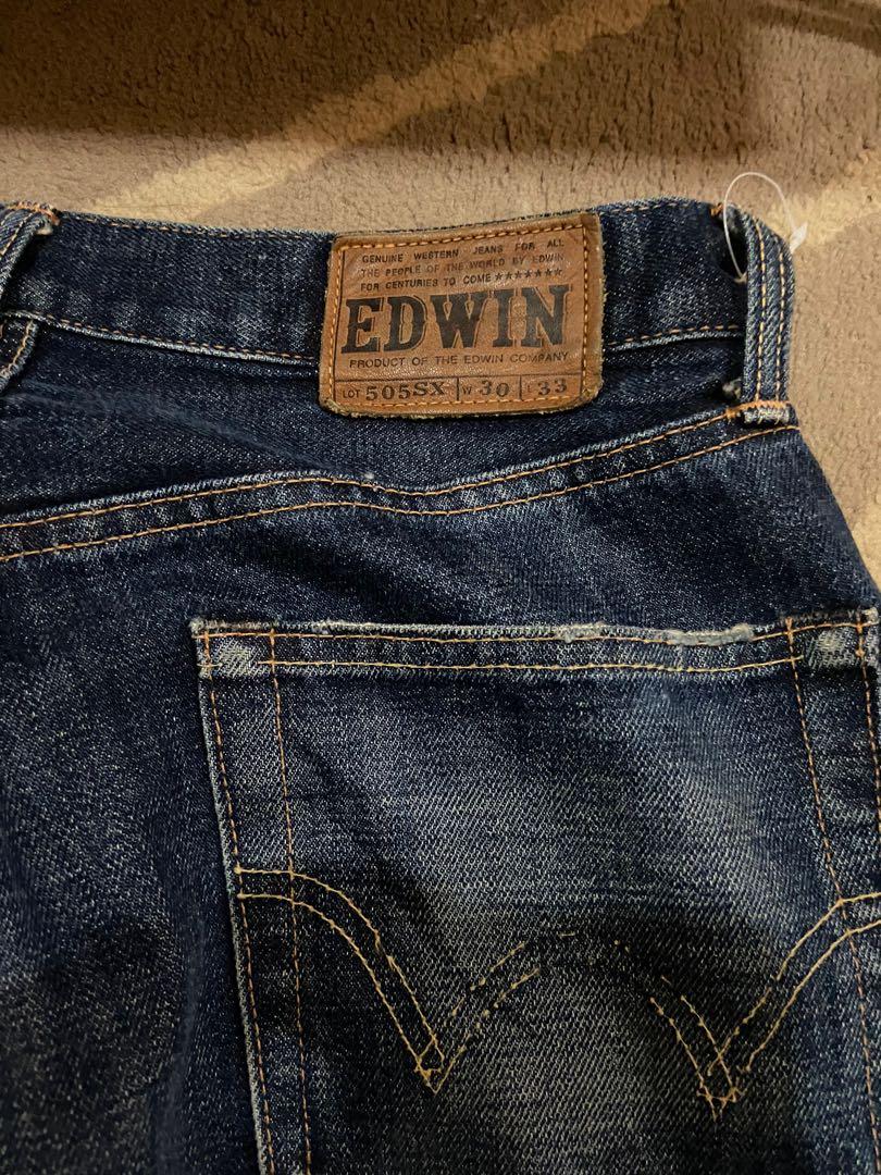 Edwin 505 sx selvedge made in Japan kondisi mantop, Men's Fashion ...