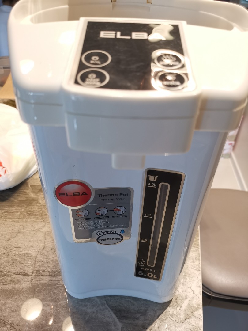ELBA 5L Thermopot Water Boiler, TV & Home Appliances, Kitchen ...