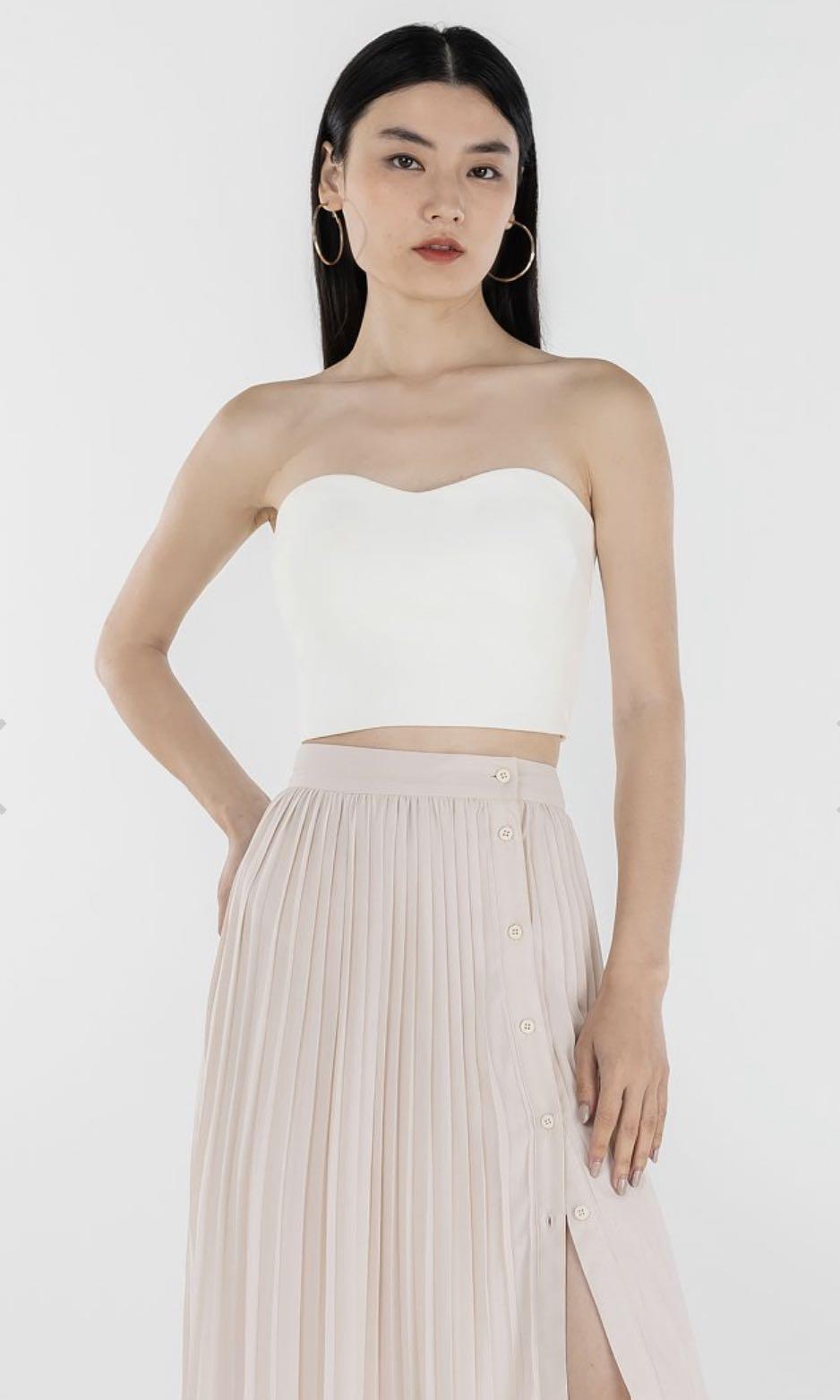 ELLA SWEETHEART PADDED TUBE TOP, Women's Fashion, Tops, Sleeveless on ...