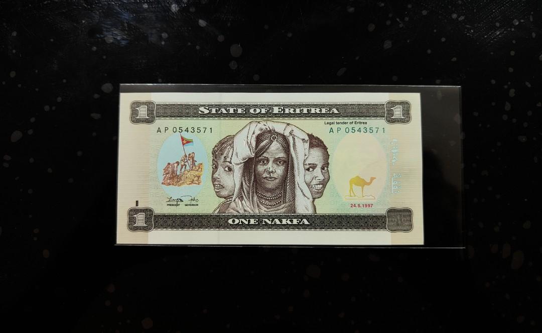 Eritrea 1997 1 Nafka Banknote Currency UNC(3), Hobbies & Toys ...