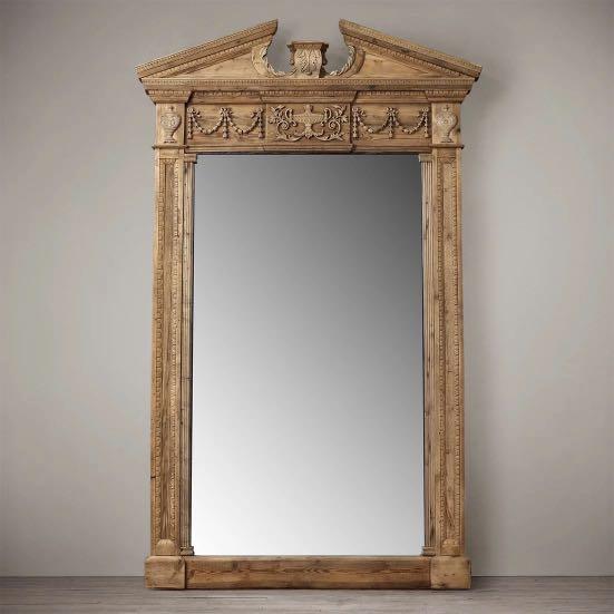 Floor mirror - entablature, Furniture & Home Living, Home Decor ...