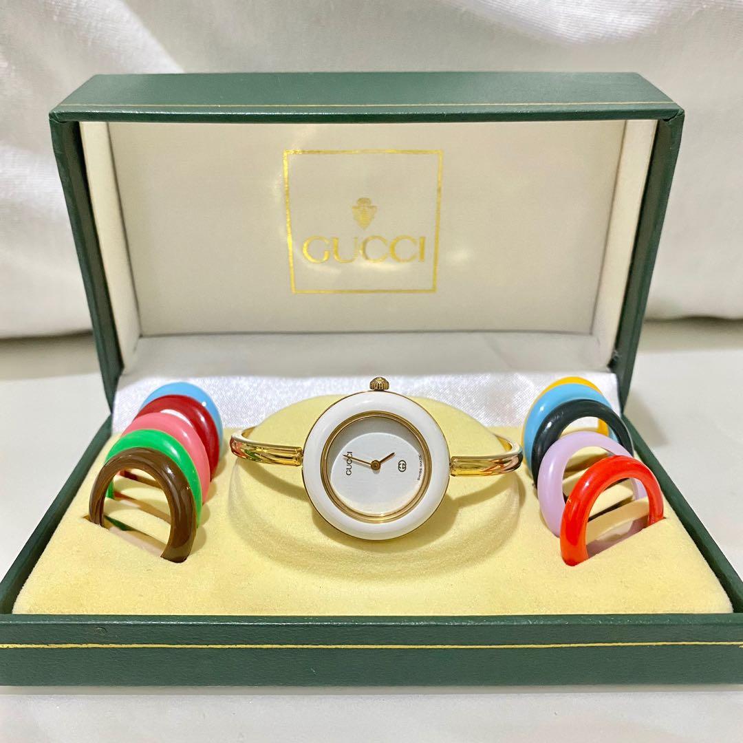 GUCCI Interchangeable Bezel / Ring Watch, Women's Fashion, Watches ...