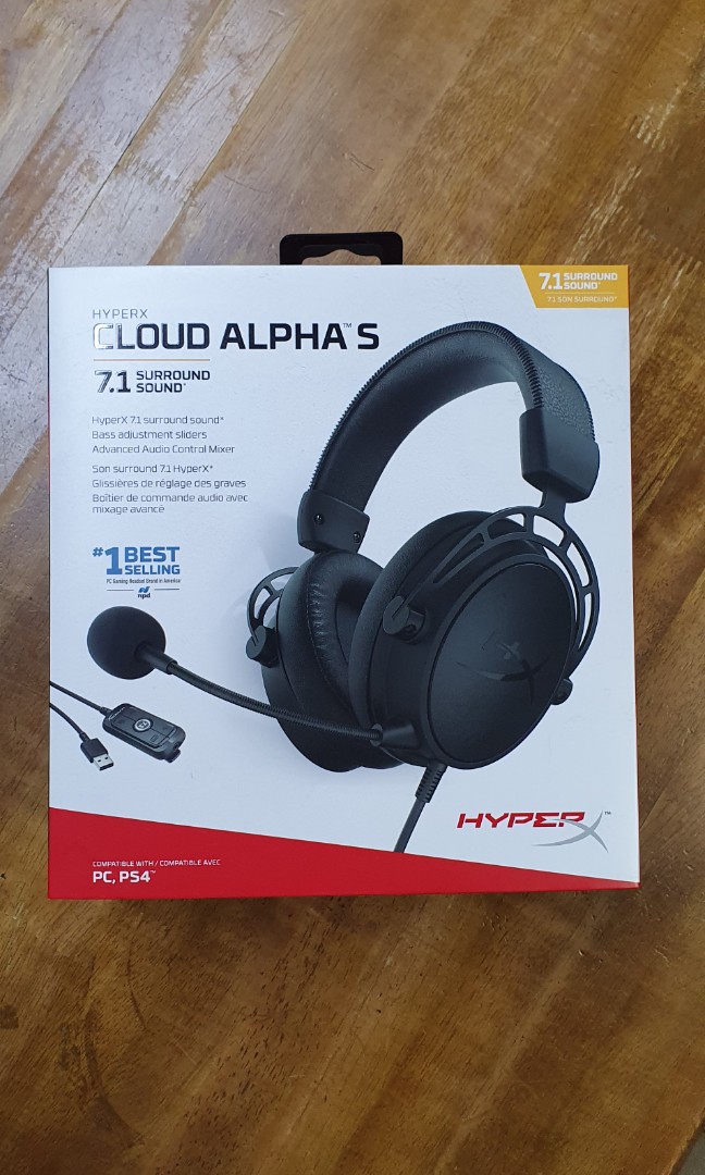 HyperX Cloud Alpha S (Black), Audio, Headphones & Headsets on Carousell