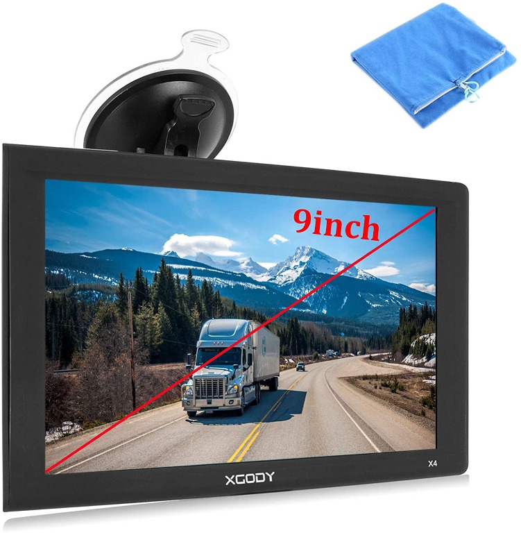 J029) Truck GPS 9 Inch Large Touch Screen, XGODY Car GPS Navigation ...
