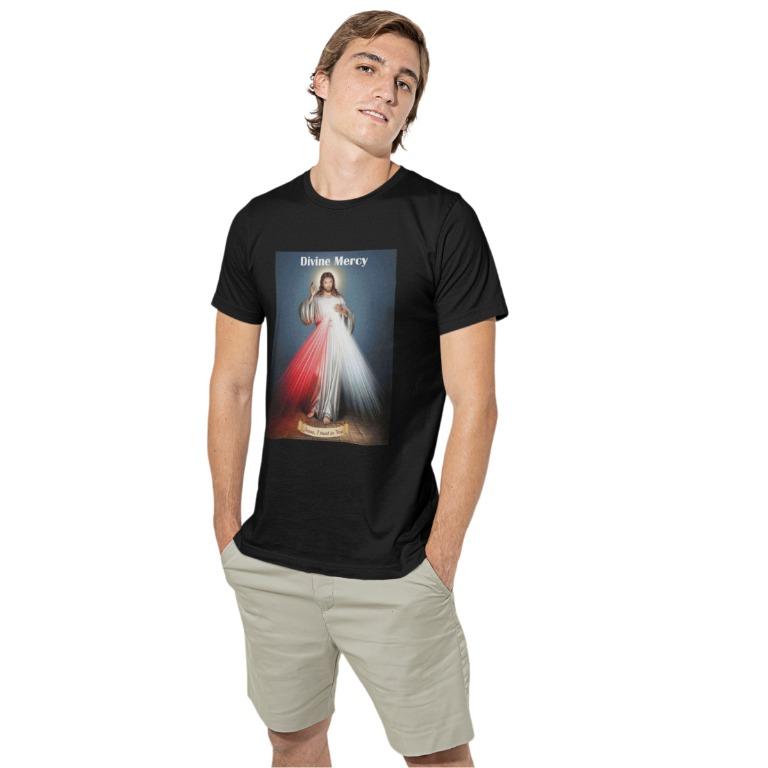 Jesus Tshirt Divine Mercy Fruit of the Loom T-Shirt Round Neck 100% ...