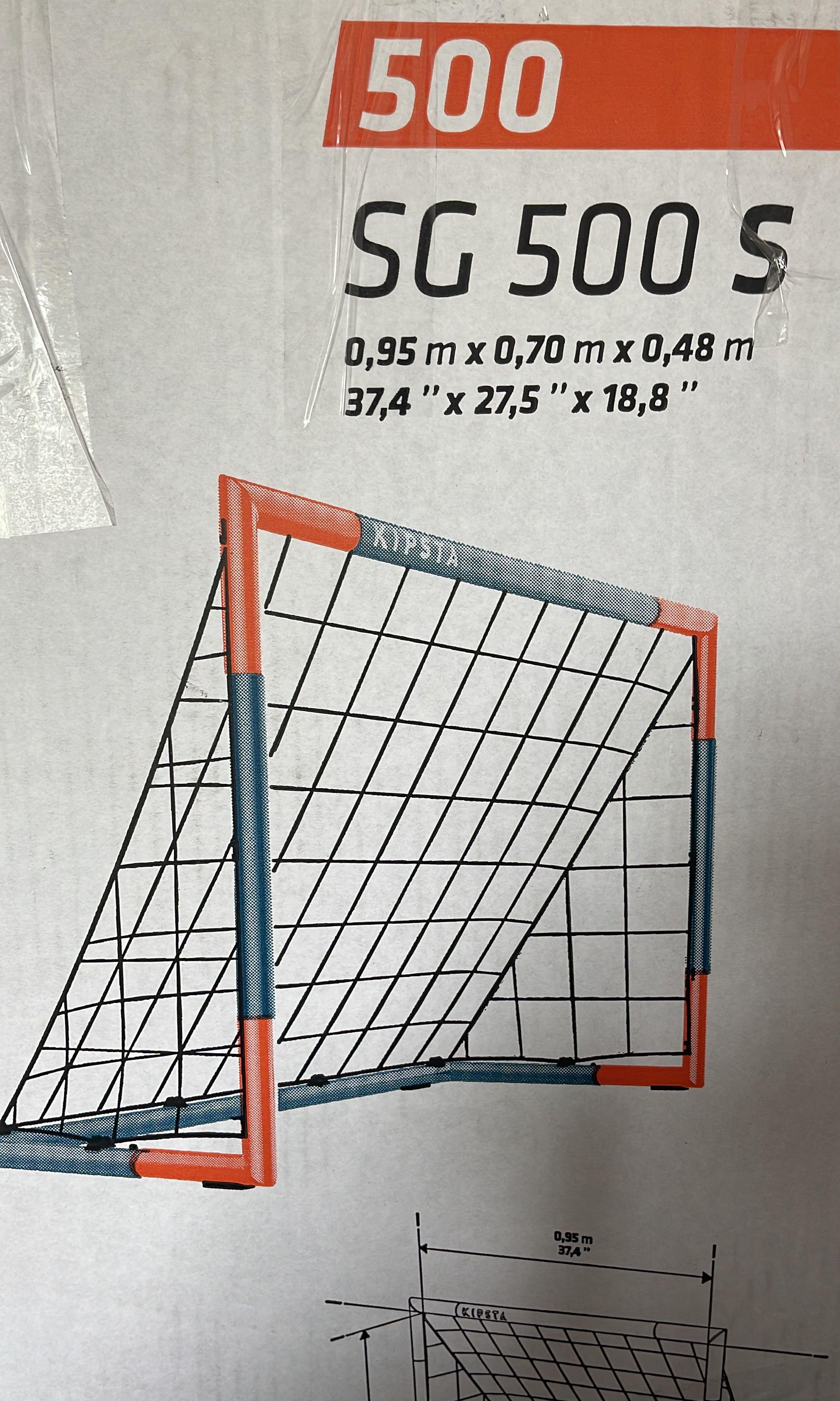 Kipsta football goal post S orange with navy blue, Sports Equipment ...