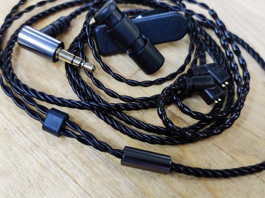 Kz CCA qdc connection 4core lightweight iem cable to 3.5mm adapter with ...