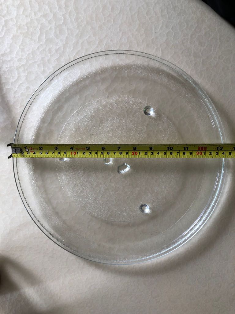 Microwave Glass Base Plate 35cm (used), TV & Home Appliances, Kitchen ...