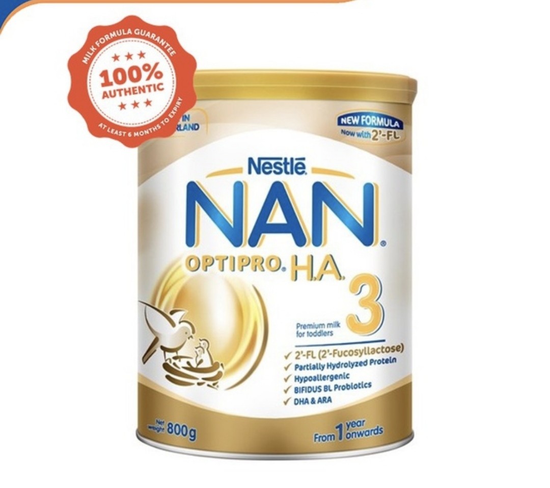 Nestlé® NAN® OPTIPRO® H.A. 3 Growing Up Milk with 2'-FL 800g, Babies & Kids, Nursing & Feeding ...