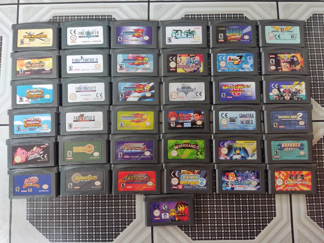 Nintendo GBA Gameboy Advance Cartridge Game Card High Quality Class A ...