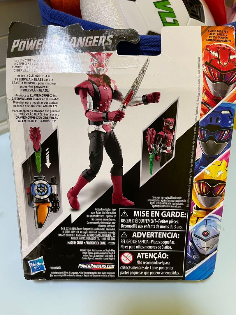 Power Rangers Beast Morphers Cybervillain Blaze 6-inch Action Figure ...