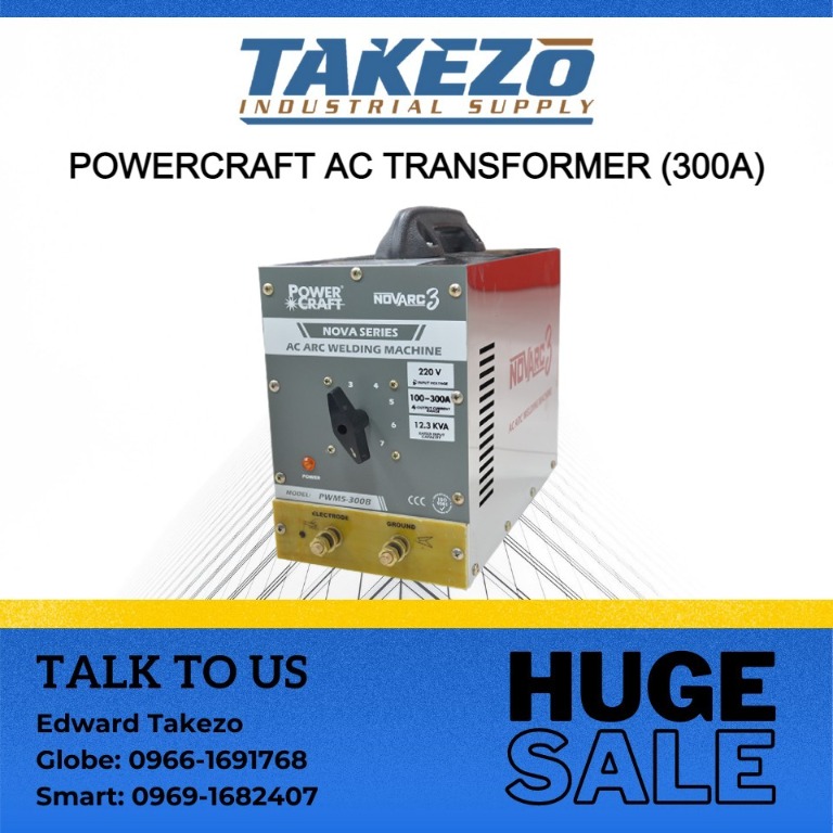 Powercraft AC Transformer ARC (300A), Commercial & Industrial ...
