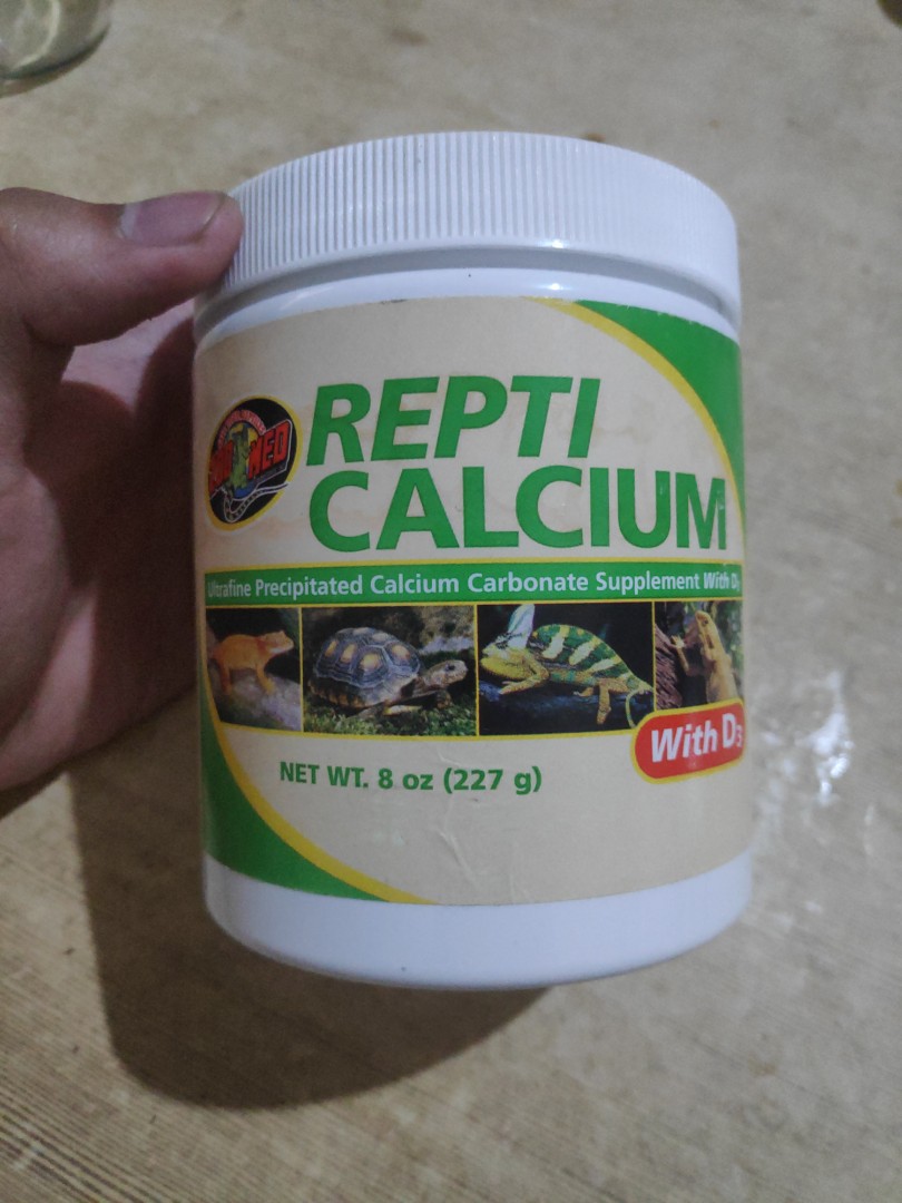 Repti Calcium with D3, Pet Supplies, Health & Grooming on Carousell