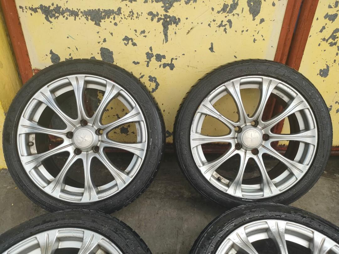 ROTA 17s Mags and Tires with Lugnuts, Car Parts & Accessories, Mags and ...