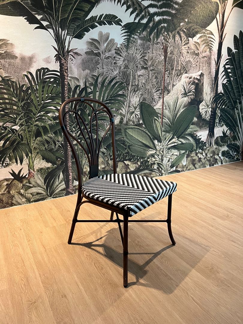 Rustic Rattan Dining Chair (Ex PS Cafe), Furniture & Home Living ...