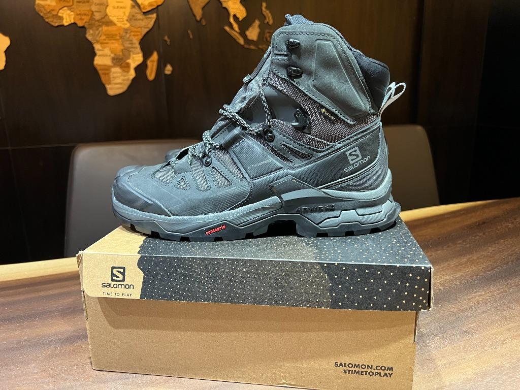 Salomon Quest 4 GORE-TEX Hiking Boots - Men's (Magnet / Black / Quarry ...