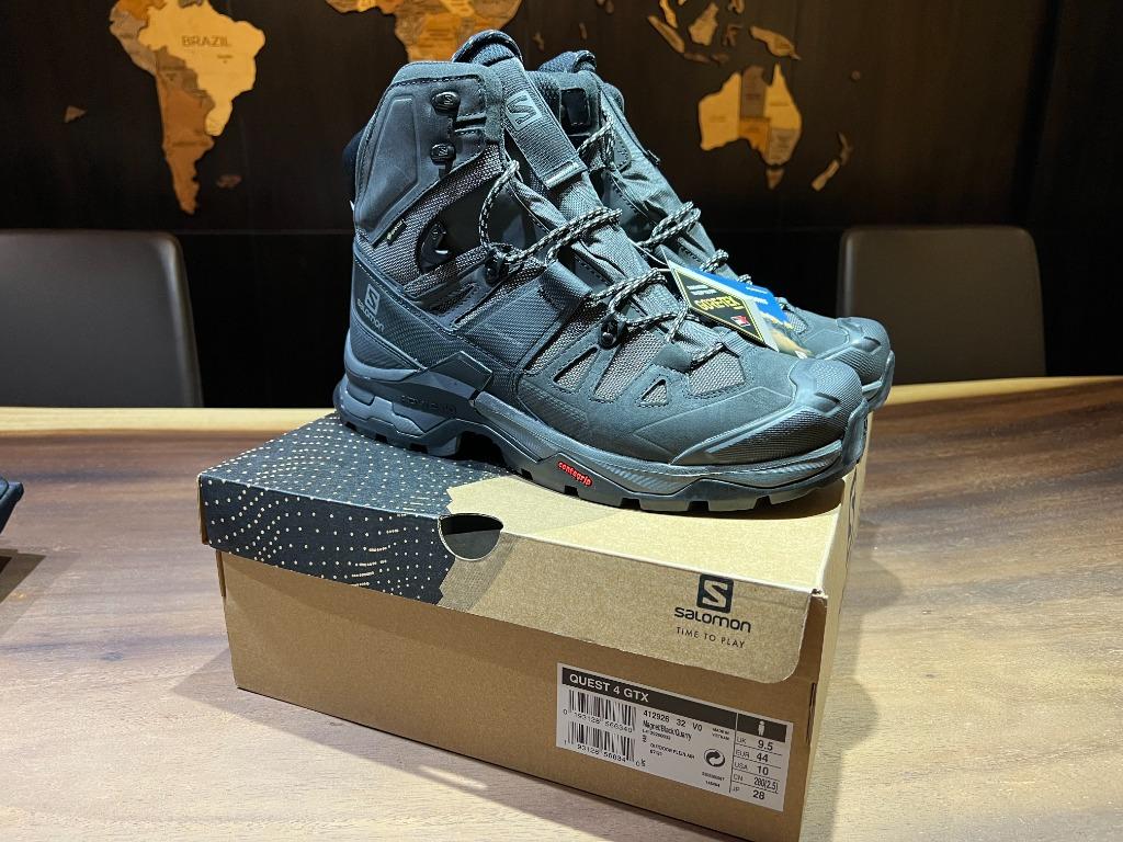 Salomon Quest 4 GORE-TEX Hiking Boots - Men's (Magnet / Black / Quarry ...