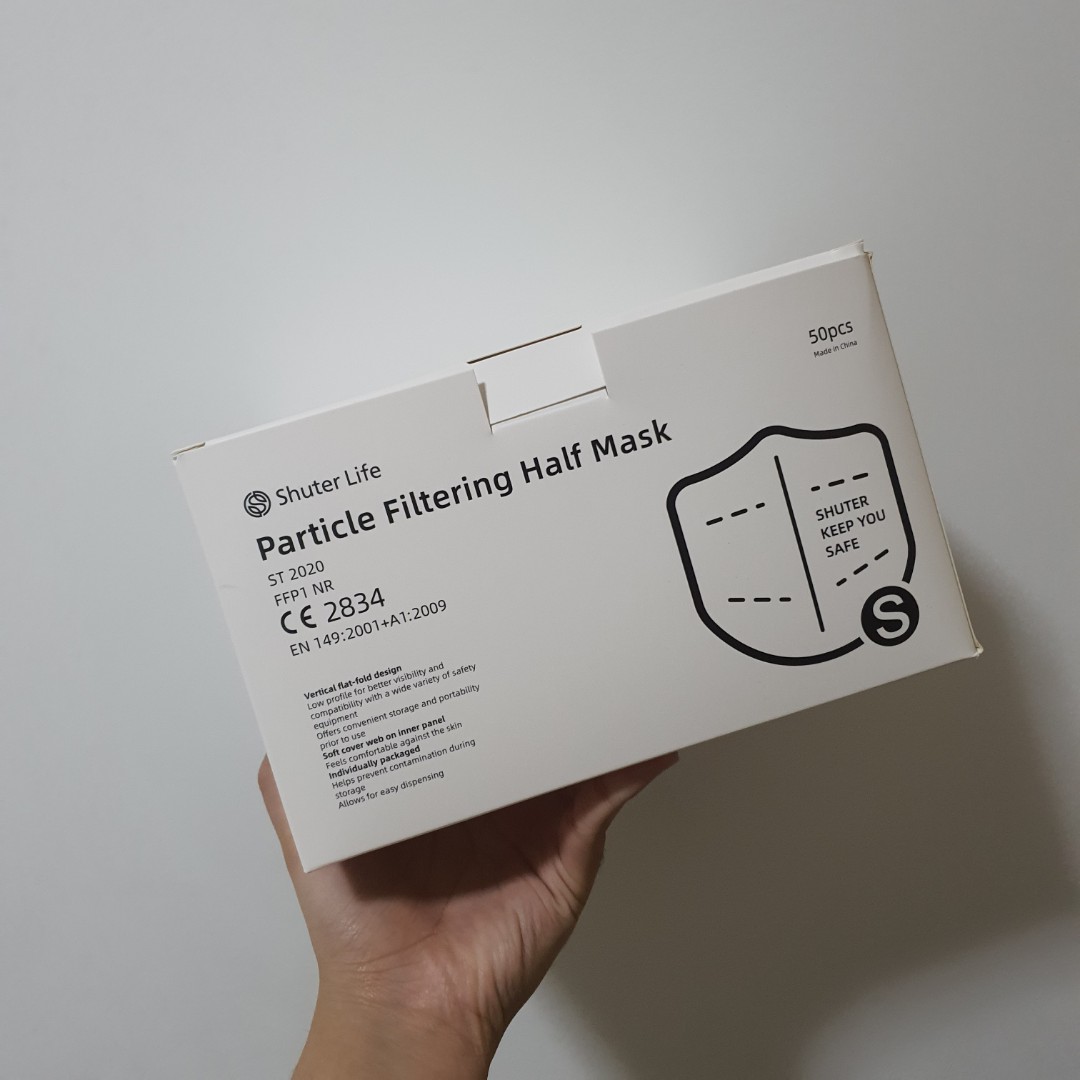 Shuter life Particle Filtering Half Mask 50 pieces, Health & Nutrition ...