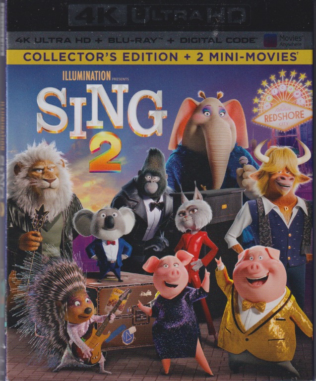 Sing 2 4K (Slipcover) Blu ray / Bluray, Hobbies & Toys, Music & Media ...