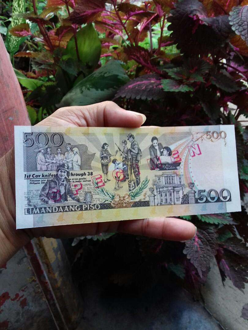 Solid SN banknote big red letter specimen serial number SP 000000 UNC ...