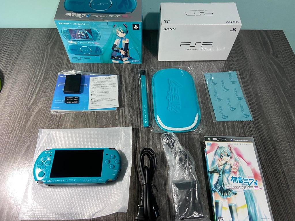 Sony Playstation Portable PSP - 3000 Hatsune Miku: Project Diva 2nd Pack, Video Gaming, Video ...