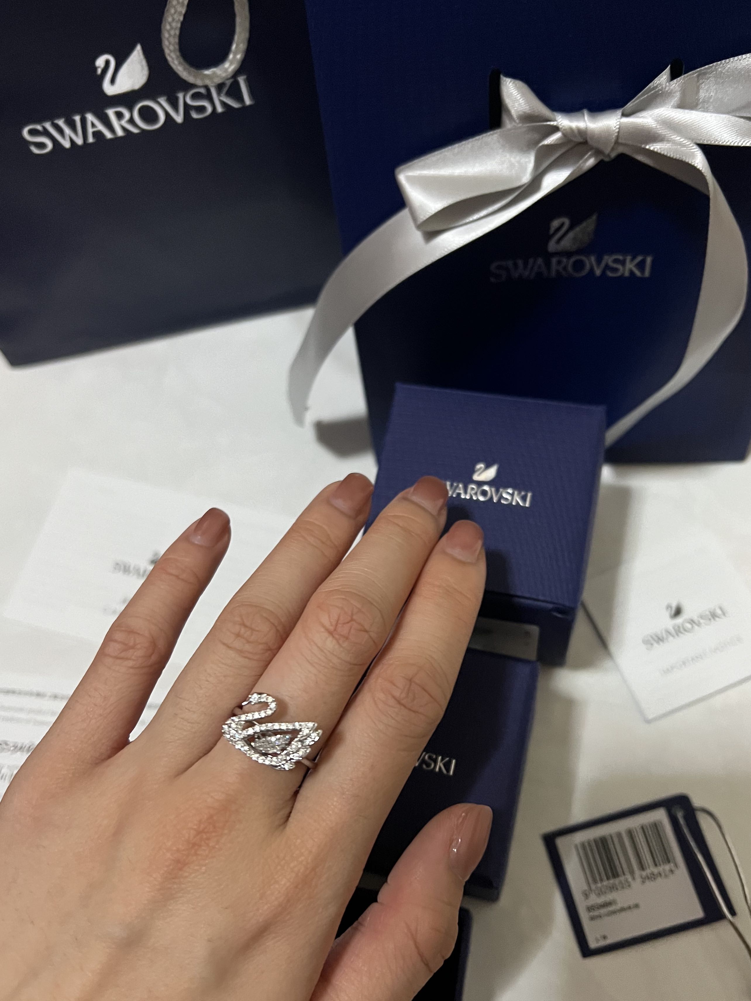 Swarovski Dancing diamond ring, Luxury, Accessories on Carousell