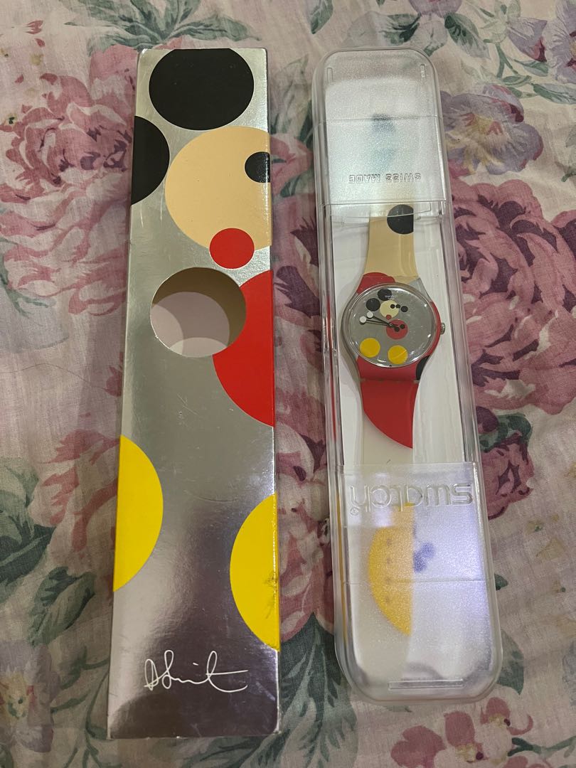 swatch mickey mouse, Women's Fashion, Watches & Accessories, Watches on ...