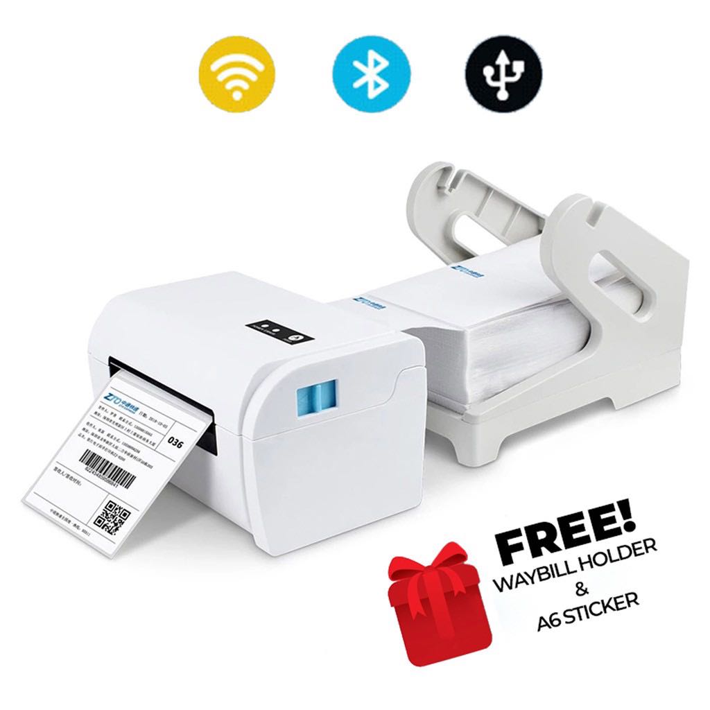 Thermal Waybill Printer - A6 Label Bluetooth Barcode Printer FREE ...
